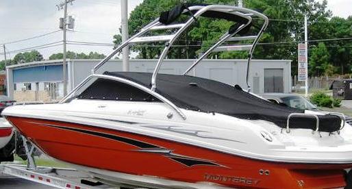 Monterey® 220-Explorer, 2008: Factory-Wakeboard-Tower Tower-Top-in-Boot ...