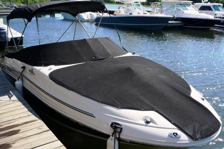 Sea Ray® 220-Sundeck-NO-Tower, 2006: Bimini-Top Bow-Cover Cockpit-Cover ...
