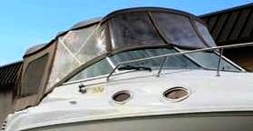 Sea Ray® 260-Sundancer-NO-Arch, 2000: Bimini-Top Visor Bimini-Side ...